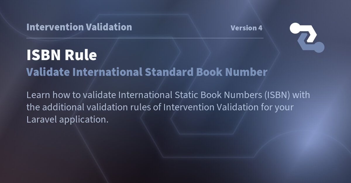 ISBN Rule | Intervention Validation v4 | intervention.io